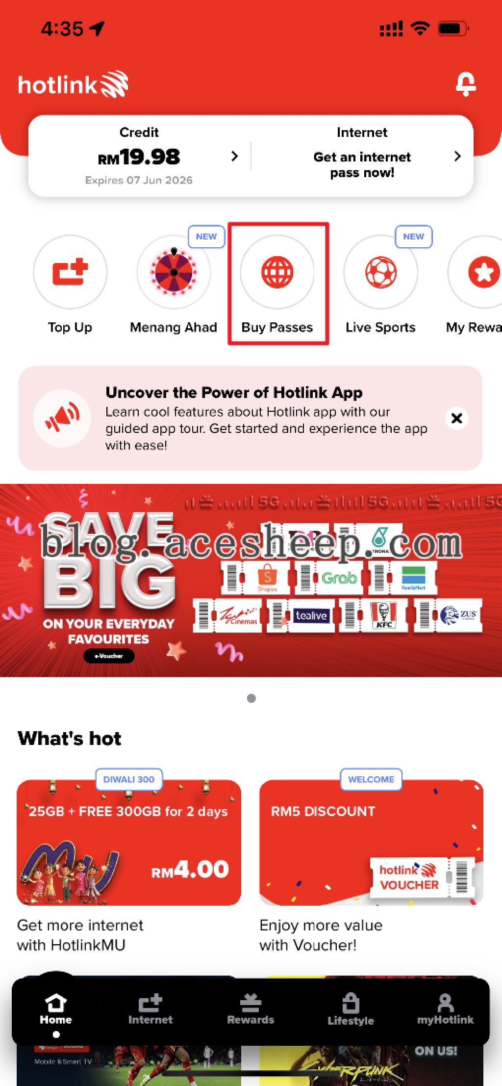 马来西亚 Hotlink 保号卡 - AceSheep