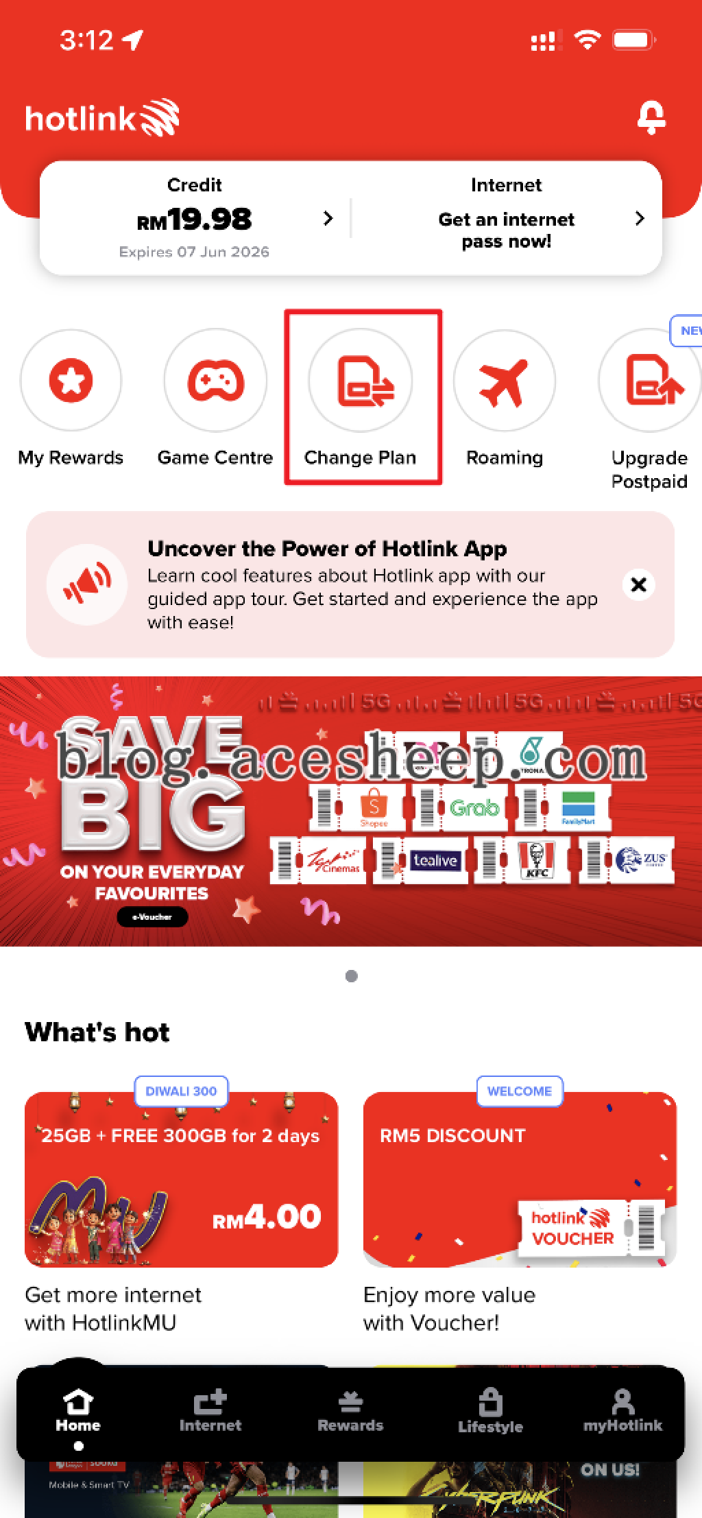 马来西亚 Hotlink 保号卡 - AceSheep
