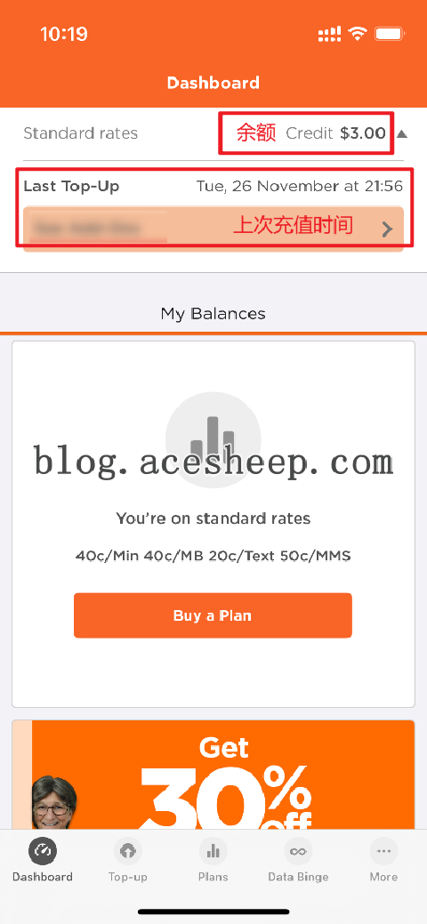 新西兰 Skinny 保号卡 - AceSheep